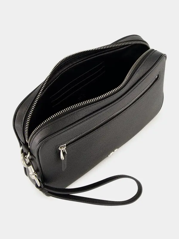 Valentino Garavani Leather Pouch With Vlogo Signature