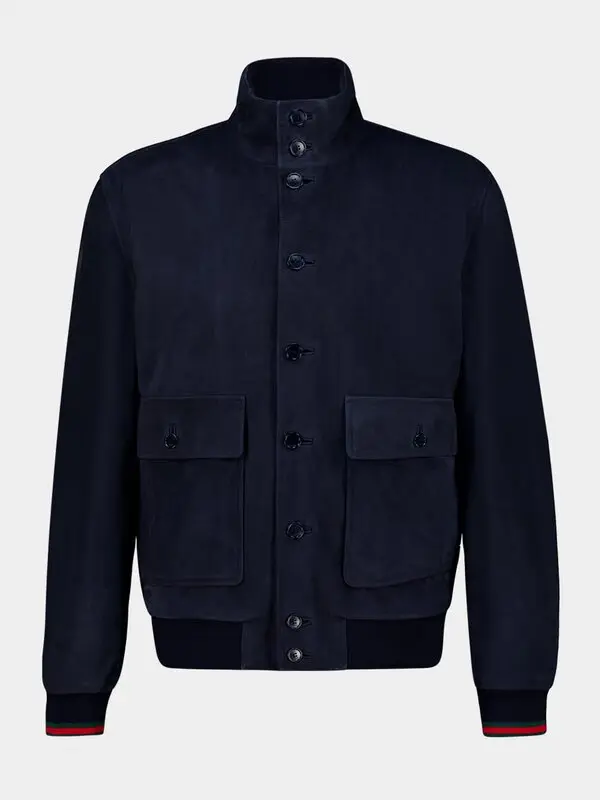 Gucci Suede Bomber Jacket