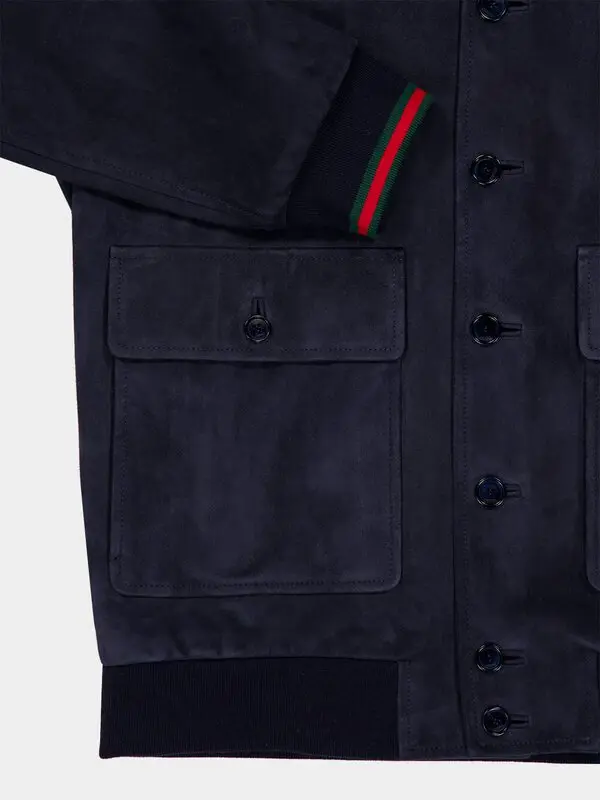 Gucci Suede Bomber Jacket