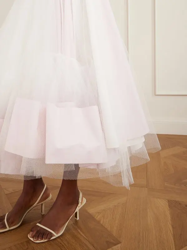 Jacquemus La Jupe Mireio Pleated Midi Skirt - Pink