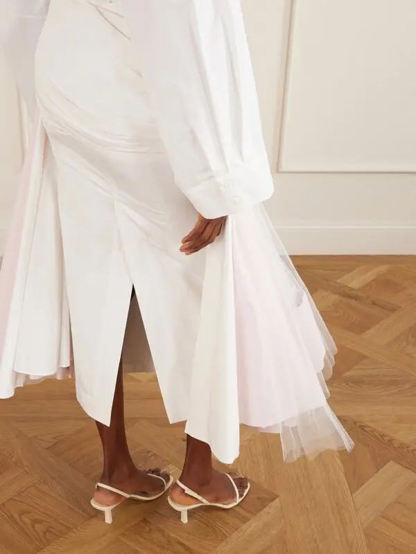 Jacquemus La Jupe Mireio Pleated Midi Skirt - Pink