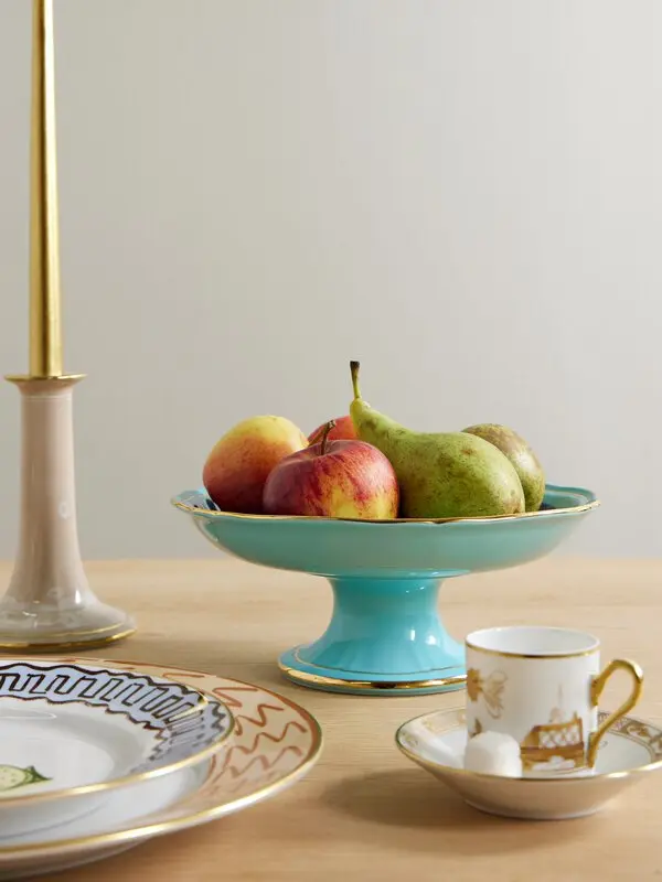 GINORI 1735 Oriente Italiano Fruit Stand - Blue
