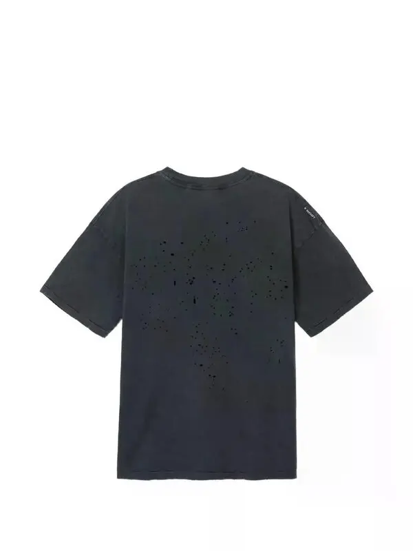 Satisfy Distressed Graphic Print T-shirt