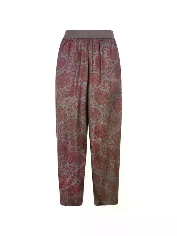 UMA WANG Floral Print Trousers - Red