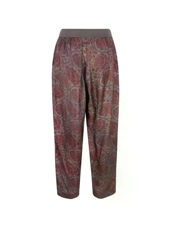UMA WANG Floral Print Trousers - Red
