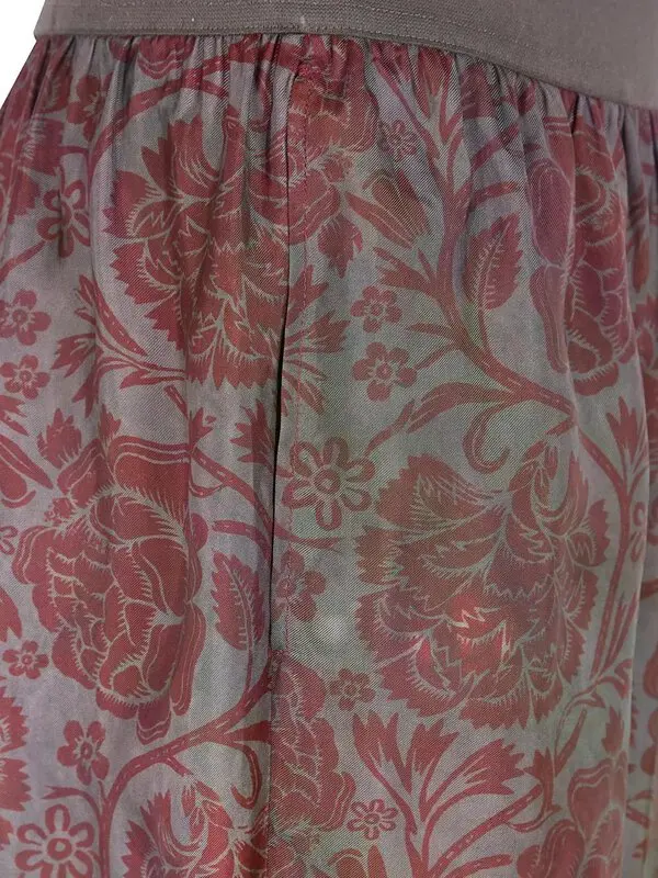 UMA WANG Floral Print Trousers - Red