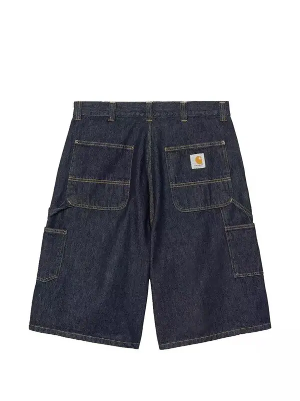 Carhartt Work In Progress Og Double Knee Denim Shorts - Blue