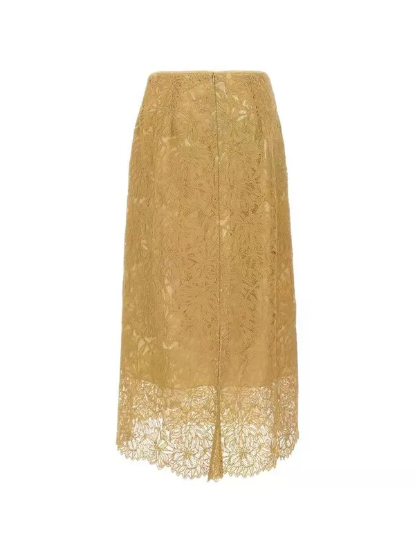 Vince Lace Midi Skirt - Neutrals