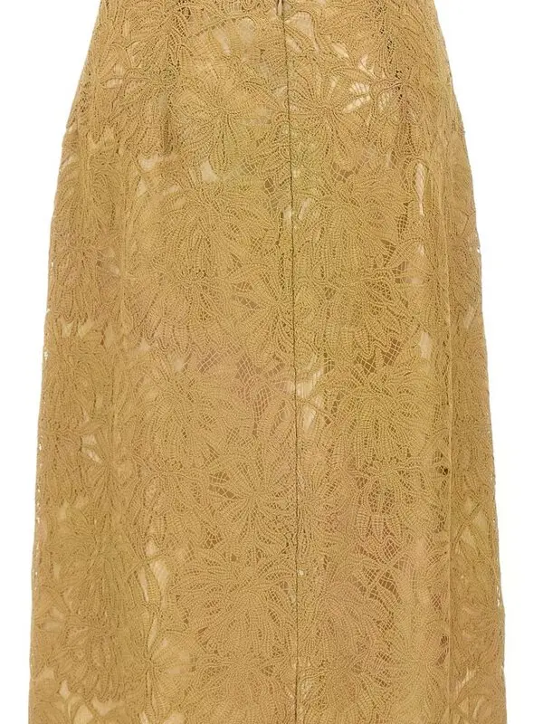 Vince Lace Midi Skirt - Neutrals