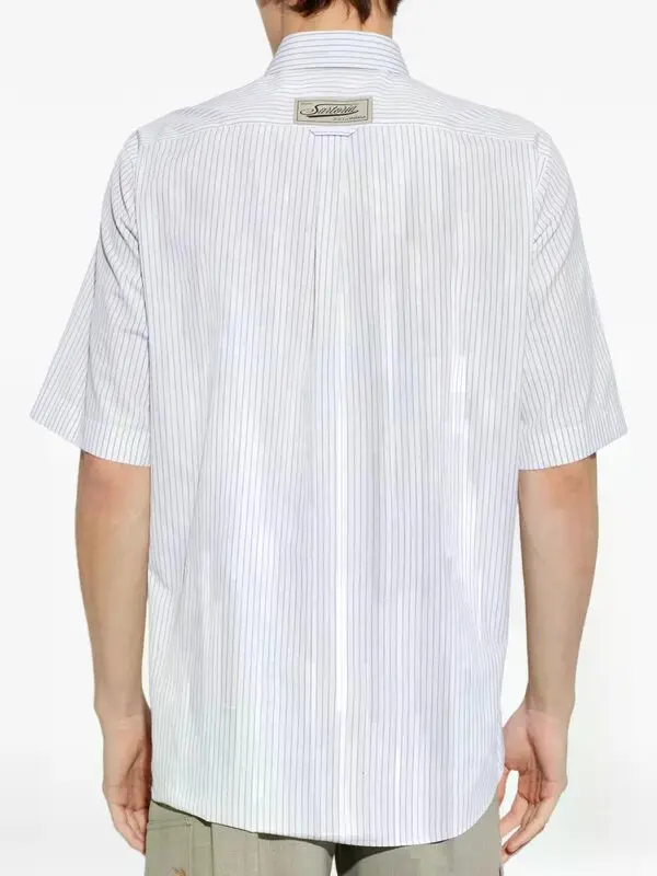 Dolce & Gabbana Striped Pocket Shirt - White