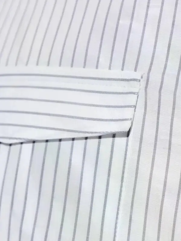Dolce & Gabbana Striped Pocket Shirt - White