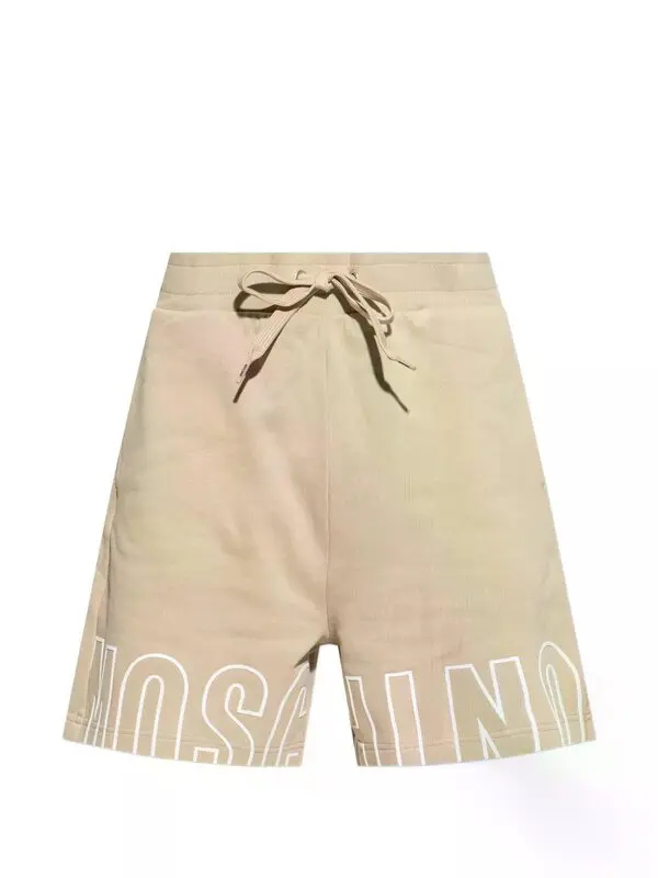 Moschino Logo-detail Shorts - Neutrals
