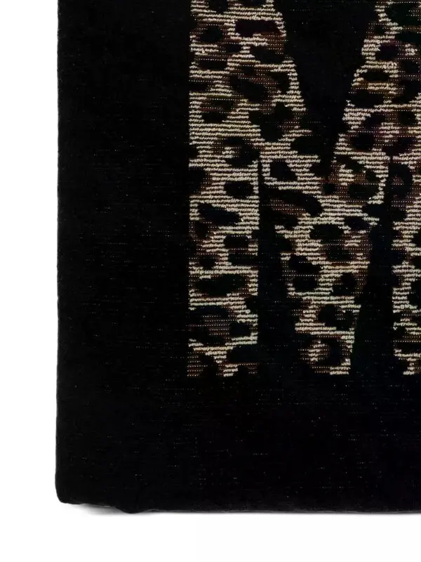 Moschino Logo Animal Print Bath Towel