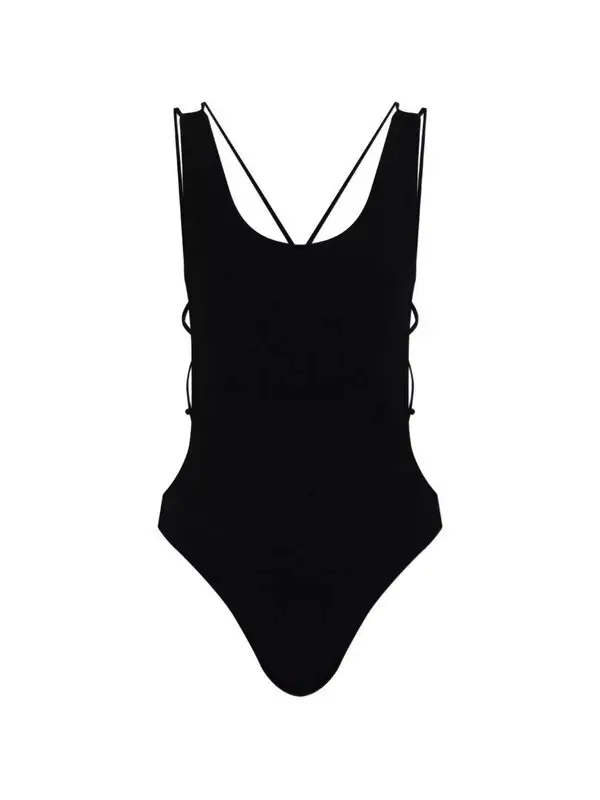 Isabel Marant Tenisia Lace-up Swimsuit - Black
