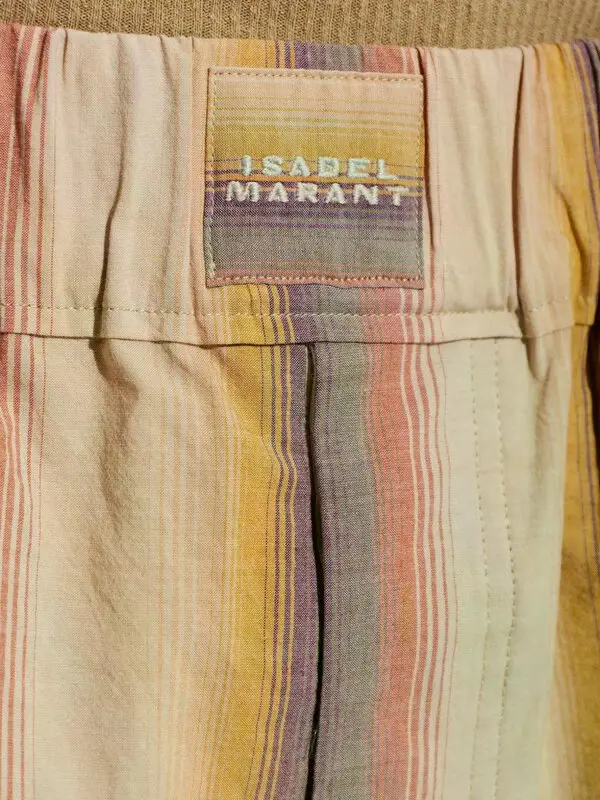 Isabel Marant Étoile Melinea Striped Shorts - Neutrals