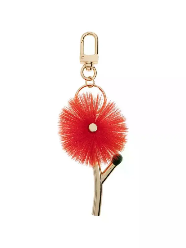 Issey Miyake Flower-detail Keyring - Gold