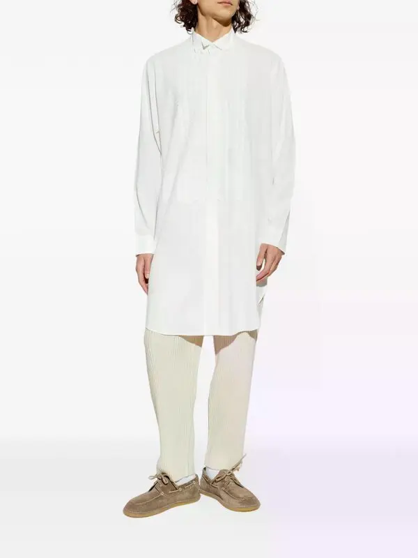 Issey Miyake Plissé Ruffled Shirt
