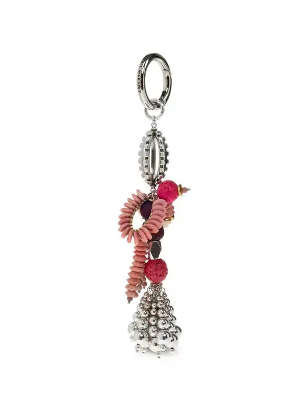 Isabel Marant Beaded-embellishment Keyring - Silver