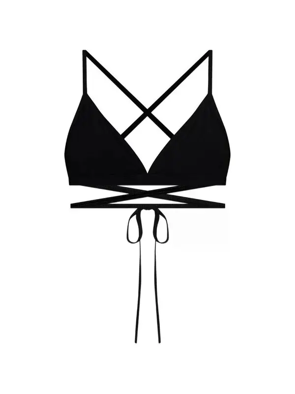 Isabel Marant Tie-detail Triangle Bikini Top - Black