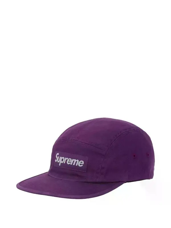 Supreme Logo-patch Cap - Purple