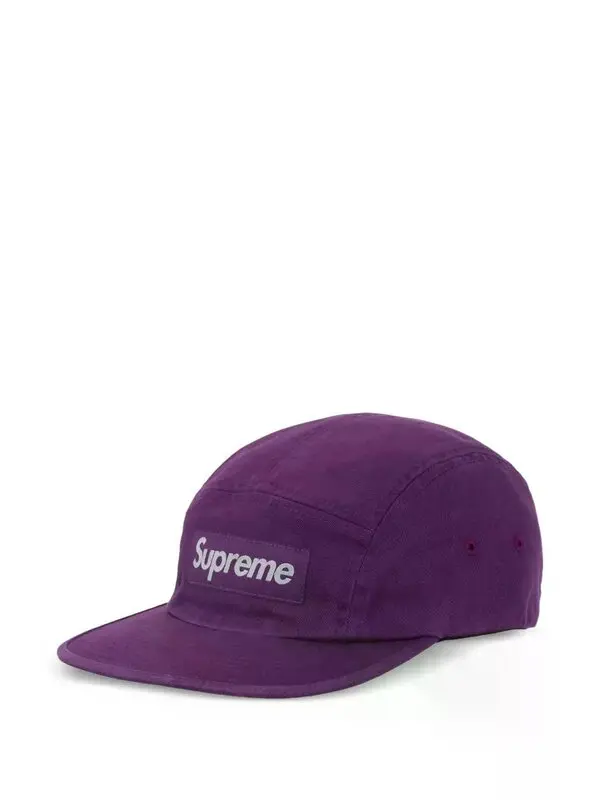 Supreme Logo-patch Cap - Purple