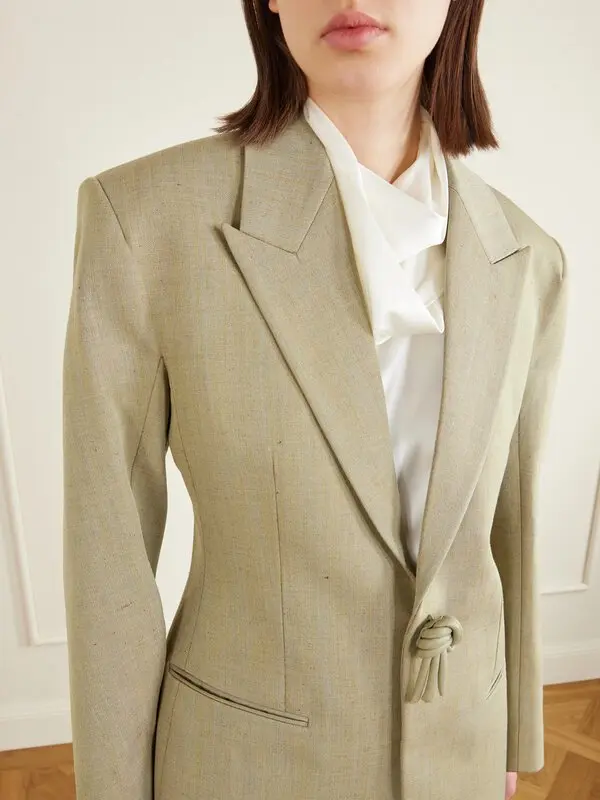 Bottega Veneta Embellished Wool-blend Blazer