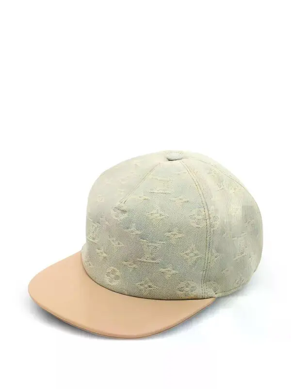LOUIS VUITTON 2021 Monogram Leather Cap - Blue
