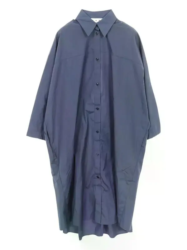 Marni 2010s Cotton Long-sleeve Shirt Midi Dress