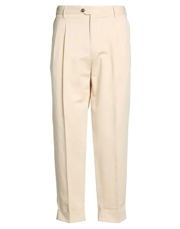 PT TORINO Tapered Cotton-linen Pants