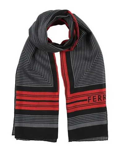 FERRAGAMO Scarf Wool - Grey
