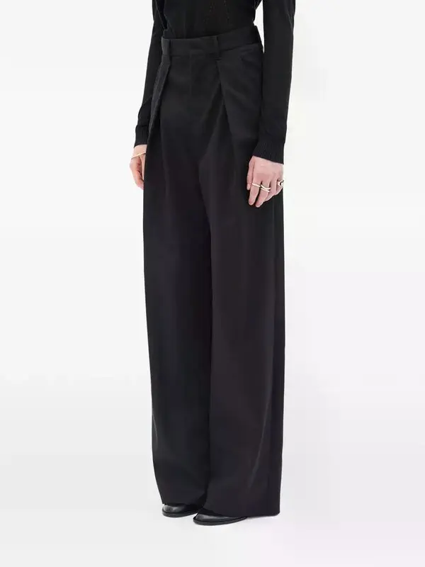 ANN DEMEULEMEESTER Twill Pleated Trousers