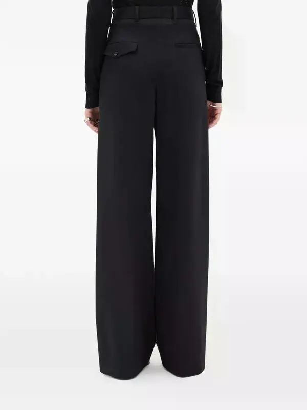 ANN DEMEULEMEESTER Twill Pleated Trousers