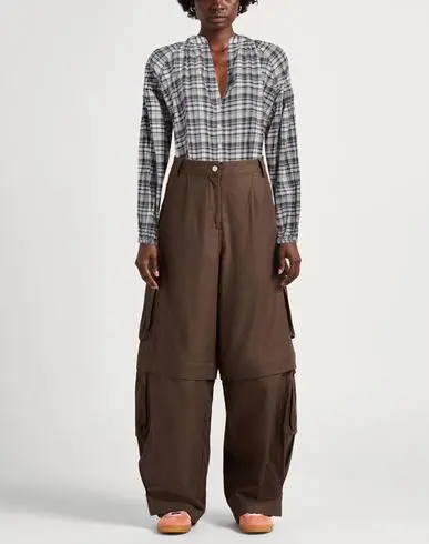 Woolrich Gauze Top With Tartan Pattern - Blue