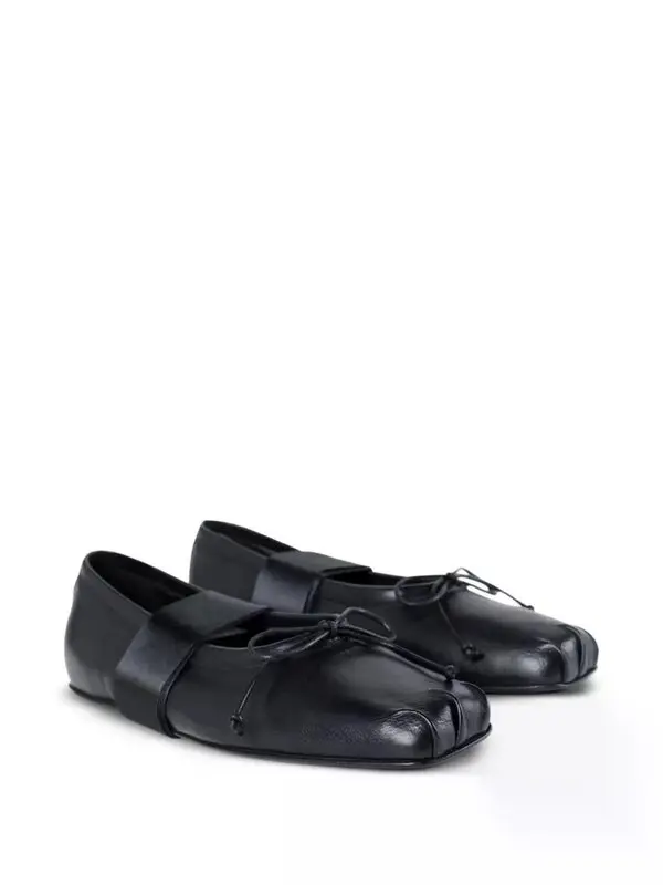 ANN DEMEULEMEESTER Paloma Ribbon Calfskin Ballet Flats