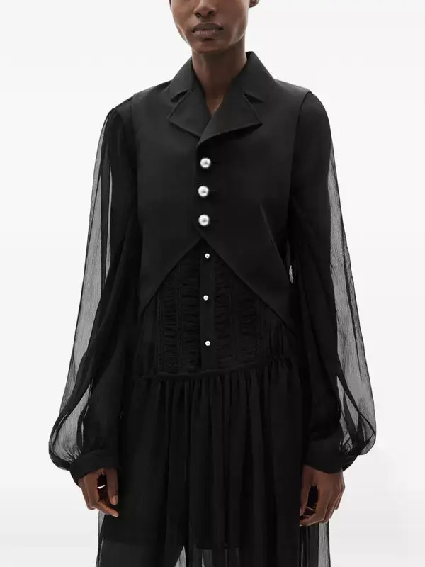 ANN DEMEULEMEESTER Lune Button Waistcoat
