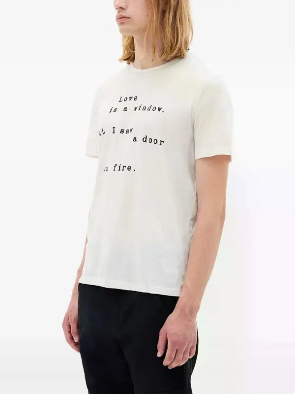 ANN DEMEULEMEESTER Baptist Love Is A Window T-shirt