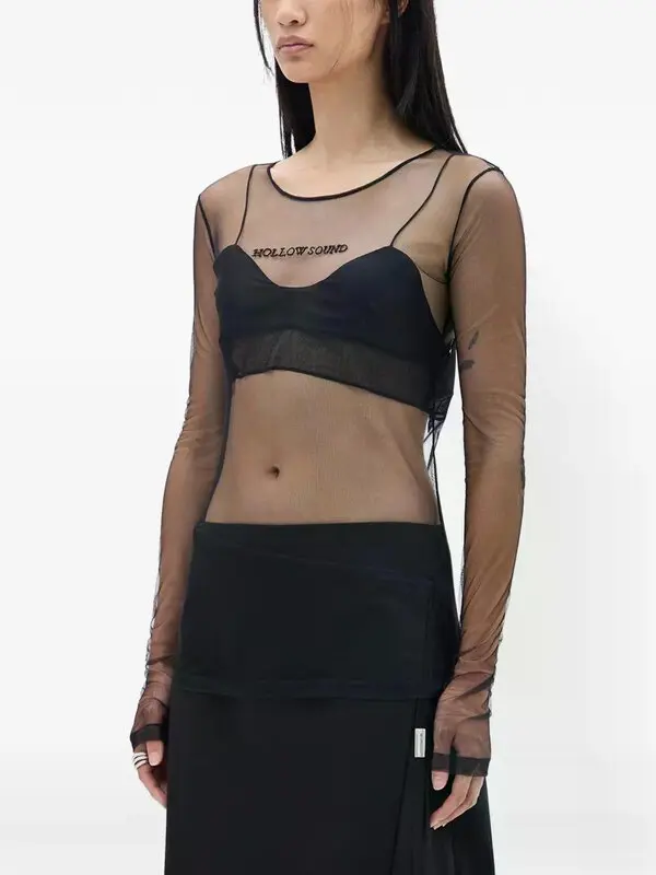 ANN DEMEULEMEESTER Fiene Hollow Sound Tulle T-shirt