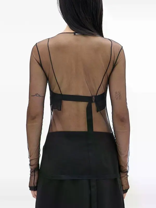 ANN DEMEULEMEESTER Fiene Hollow Sound Tulle T-shirt