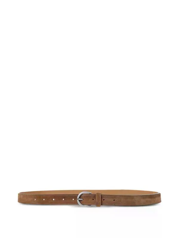 ANN DEMEULEMEESTER Konji Suede Belt - Brown
