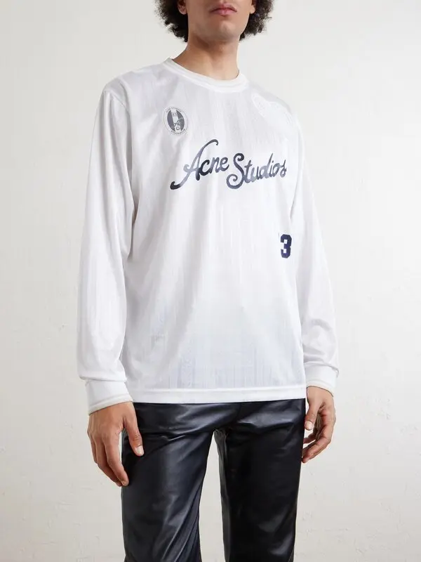 Acne Studios Erwin Logo Jersey T-shirt - White
