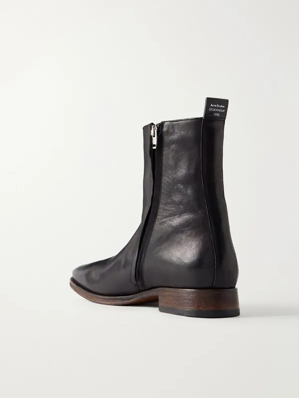 Acne Studios Bebe Leather Chelsea Boots - Black