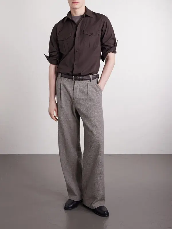 A.p.c. Warren Organic Cotton Shirt - Brown