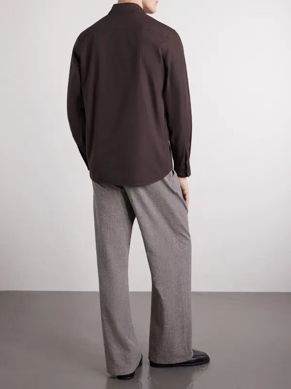 A.p.c. Warren Organic Cotton Shirt - Brown