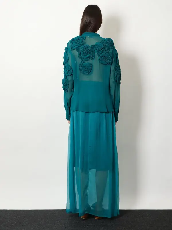 Dries Van Noten Chowsa Viscose Shirt - Green