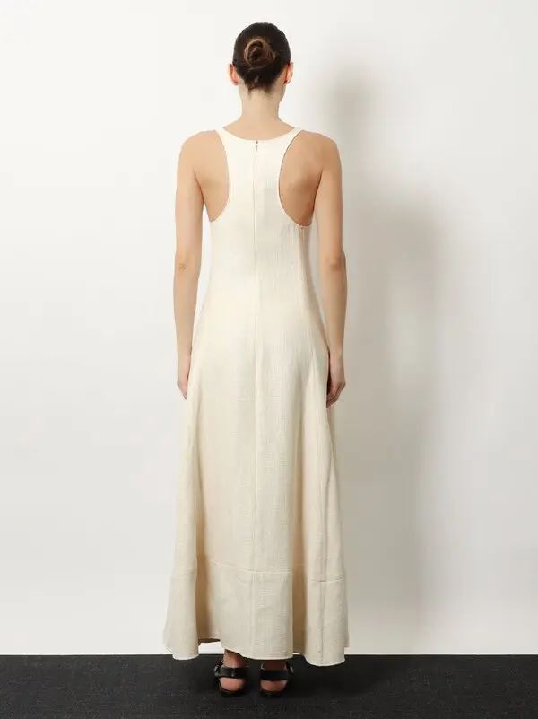 toteme beige dress TOTEME long-sleeved maxi dress