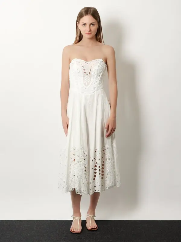 Charo Ruiz Ibiza Marlin Long Dress - White