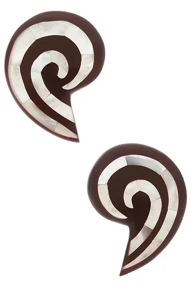 JULIETTA Spira Dangle Earrings - Brown
