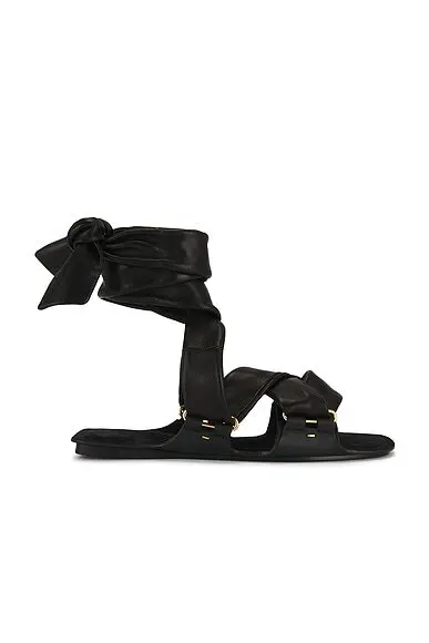 Khaite Boden Tie Flat Sandals