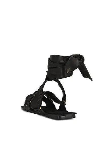 Khaite Boden Tie Flat Sandals