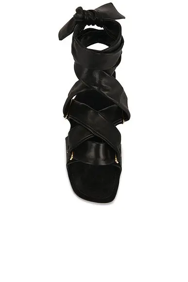 Khaite Boden Tie Flat Sandals